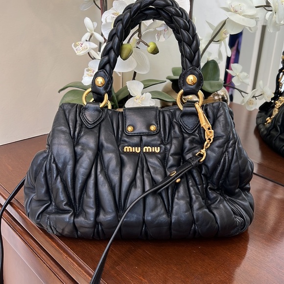 Miu Miu | Bags | Miu Miu Matelasse Leather Crossbody Bag | Poshmark
